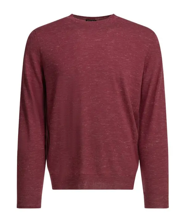 Zegna Marl Knit Crew-neck Sweater