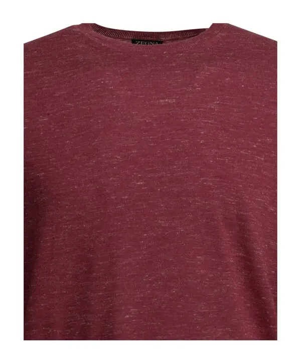 Zegna Marl Knit Crew-neck Sweater