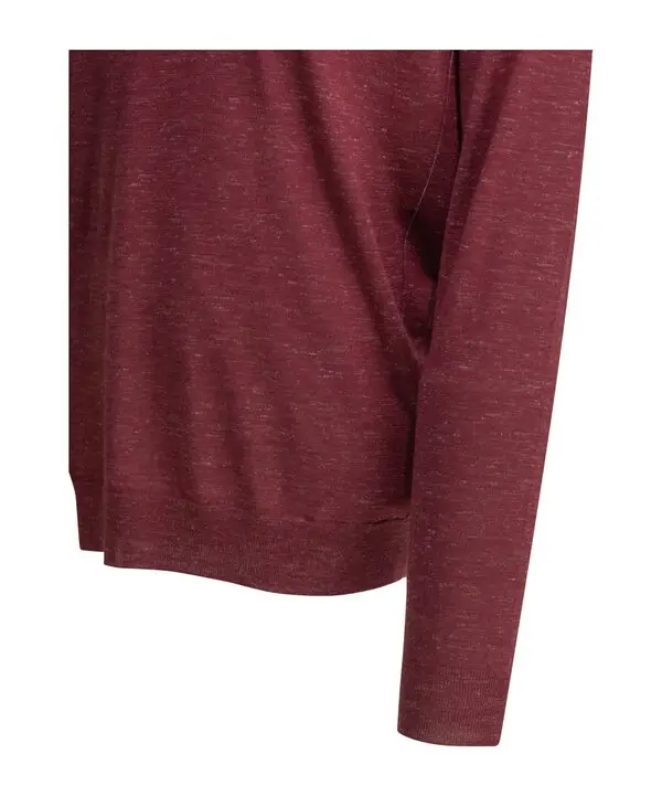 Zegna Marl Knit Crew-neck Sweater