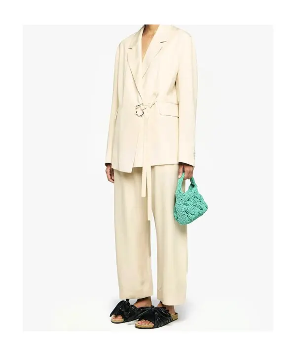 J.W.ANDERSON Small Cable Knit Bag - Mint Green