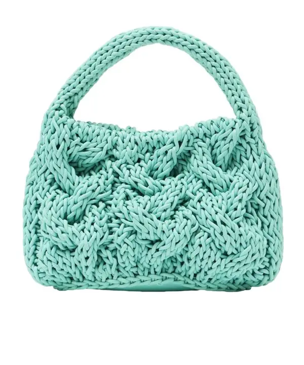 J.W.ANDERSON Small Cable Knit Bag - Mint Green