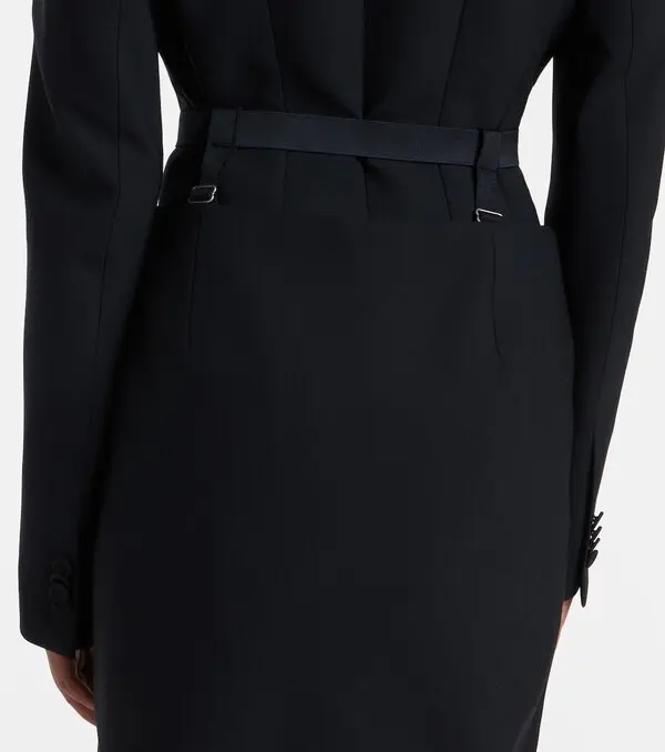 MUGLER Cutout Pencil Skirt - Black