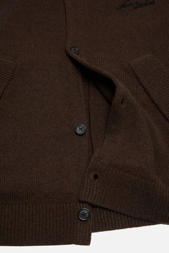 Acne Studios Embroidered Logo Buttoned Cardigan