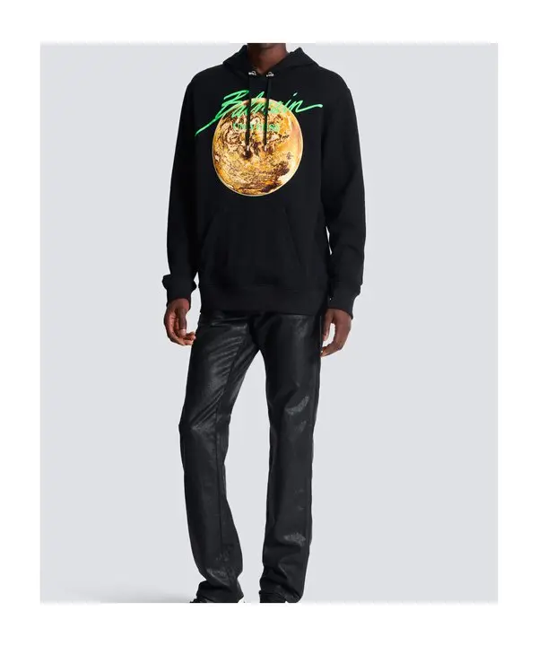 Balmain Universe Logo And Planet Hoodie
