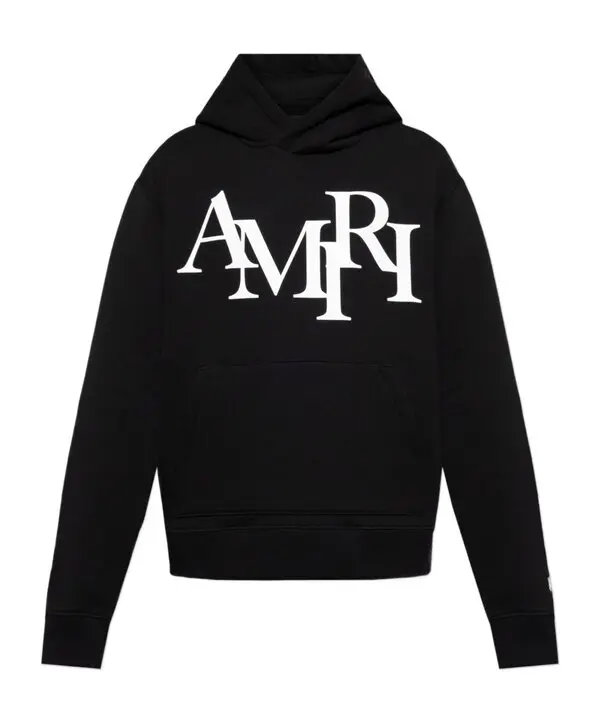 Amiri Staggered Hoodie - Black