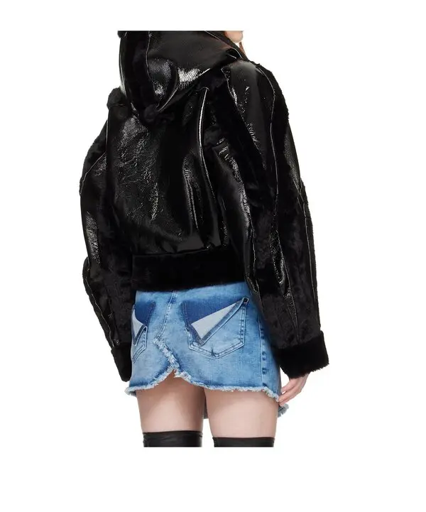 Ottolinger Faux Fur Trimmed Long Sleeve Jacket