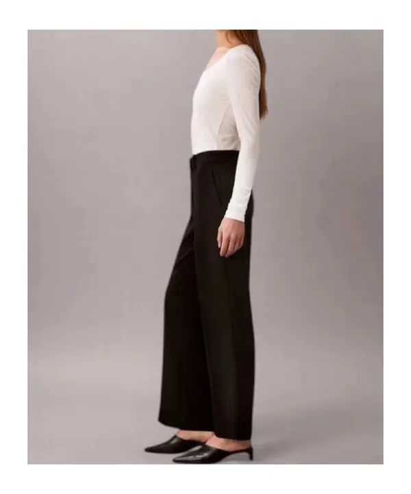 Calvin Klein Tailored Stretch Viscose Blend Pants