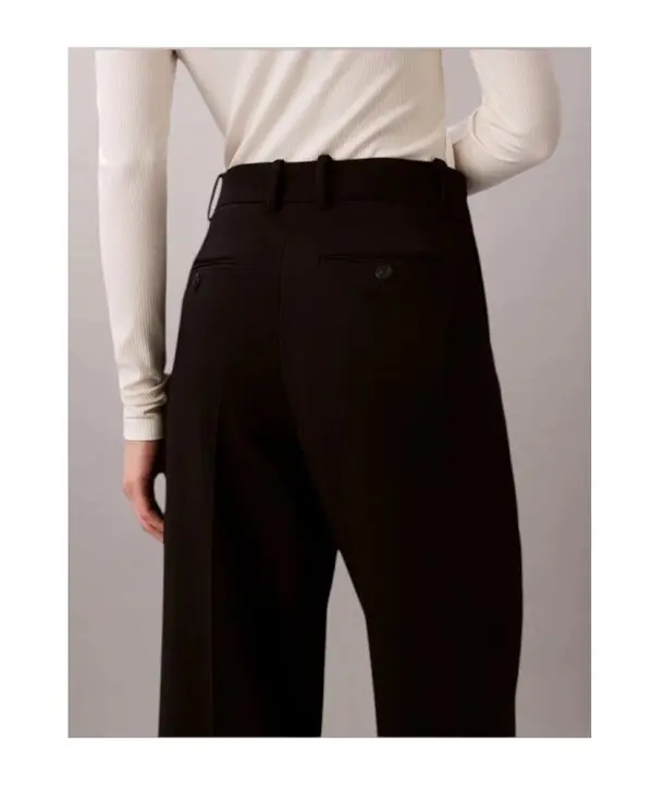 Calvin Klein Tailored Stretch Viscose Blend Pants