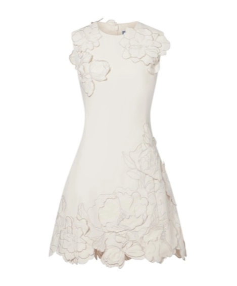 LEO Lin Floral Appliqué Mini Dress - No