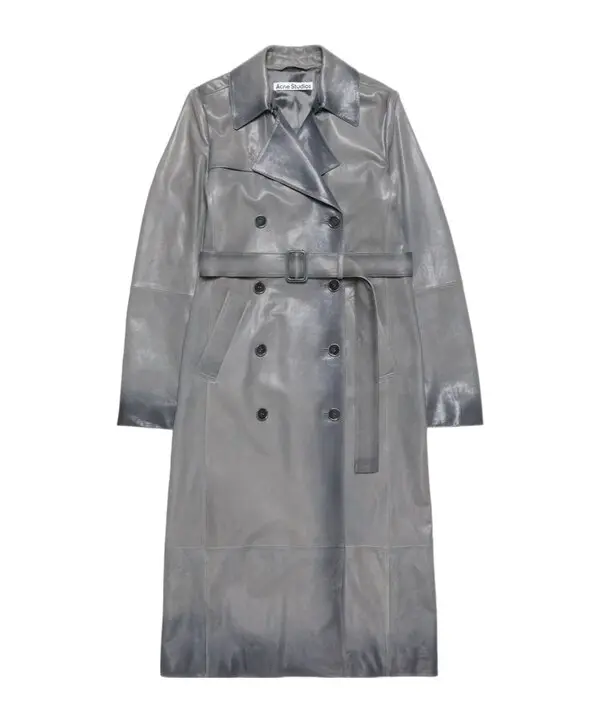 Acne Studios Double-breasted Leather Coat