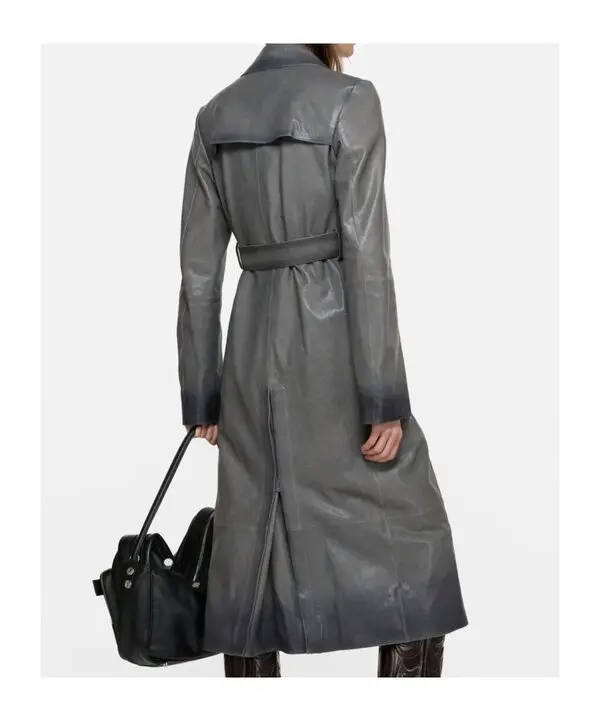 Acne Studios Double-breasted Leather Coat