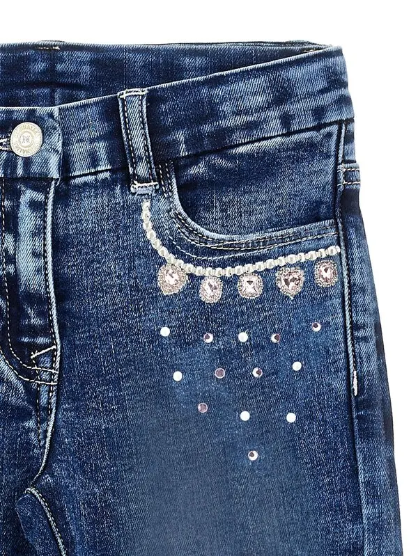 Monnalisa Embellished Flared Jeans