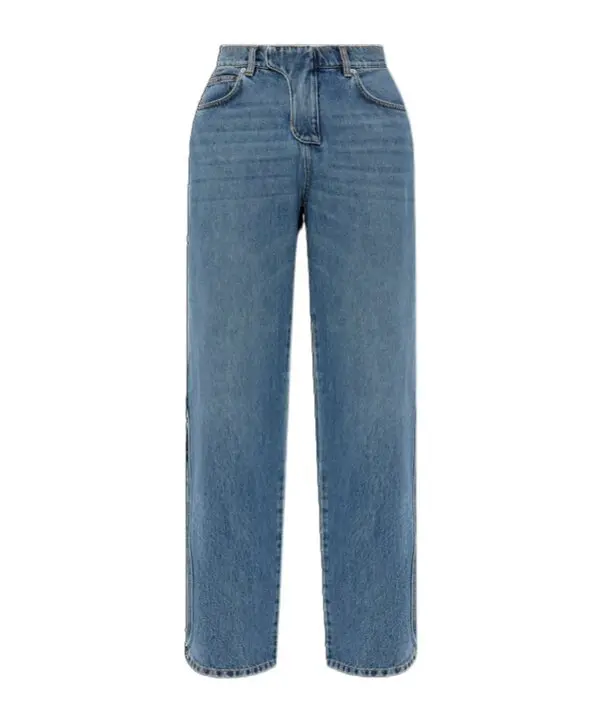 Balmain Straight Leg Jeans - Blue
