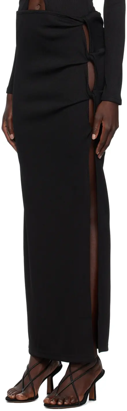 Christopher Esber Ribbed Skirt With Twisted Side Detail