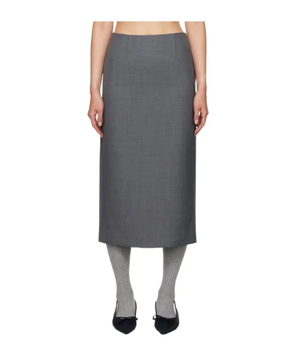 SHUSHU/TONG Mélange-effect Midi Skirt