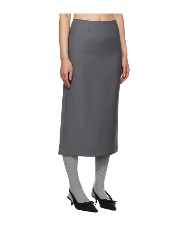 SHUSHU/TONG Mélange-effect Midi Skirt