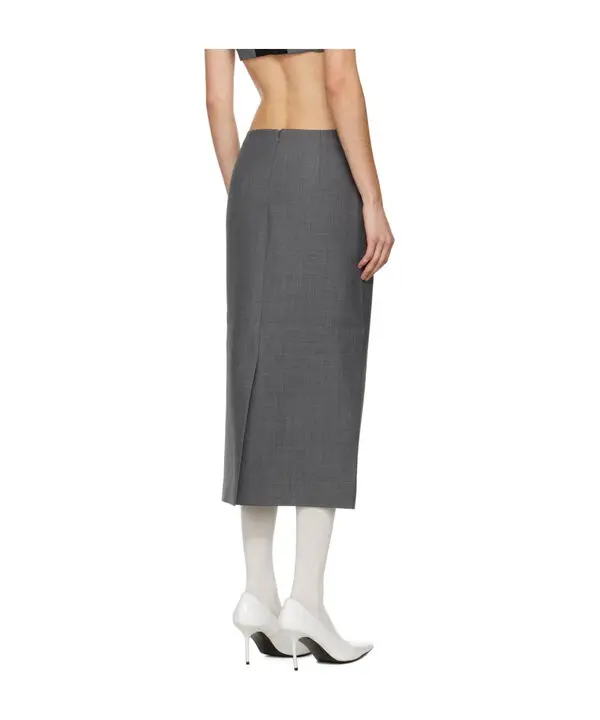 SHUSHU/TONG Mélange-effect Midi Skirt