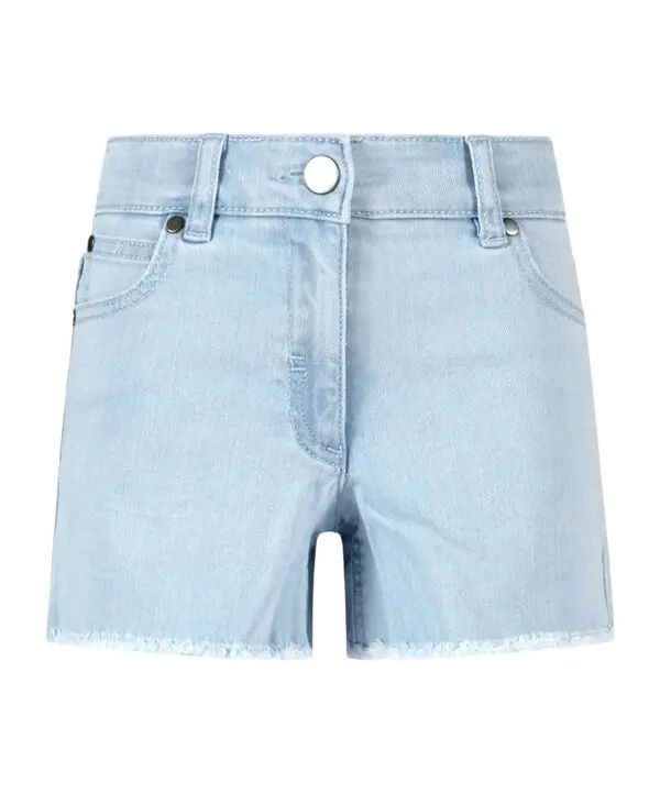 Stella McCartney Crochet Detail Denim Shorts