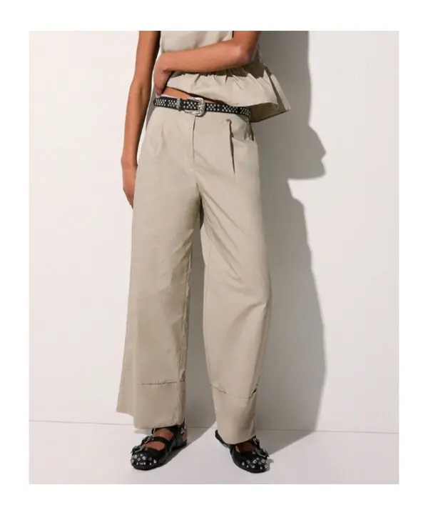 Liu Jo Pleated Wide-leg Trousers