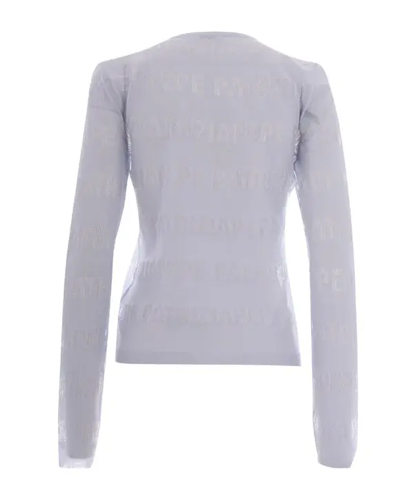 Patrizia Pepe Long Sleeve Sweater With Perforated Details
