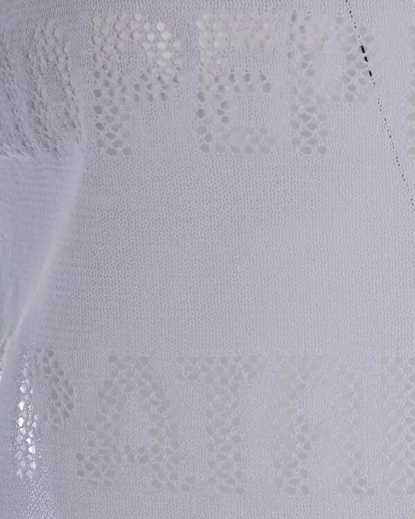 Patrizia Pepe Long Sleeve Sweater With Perforated Details