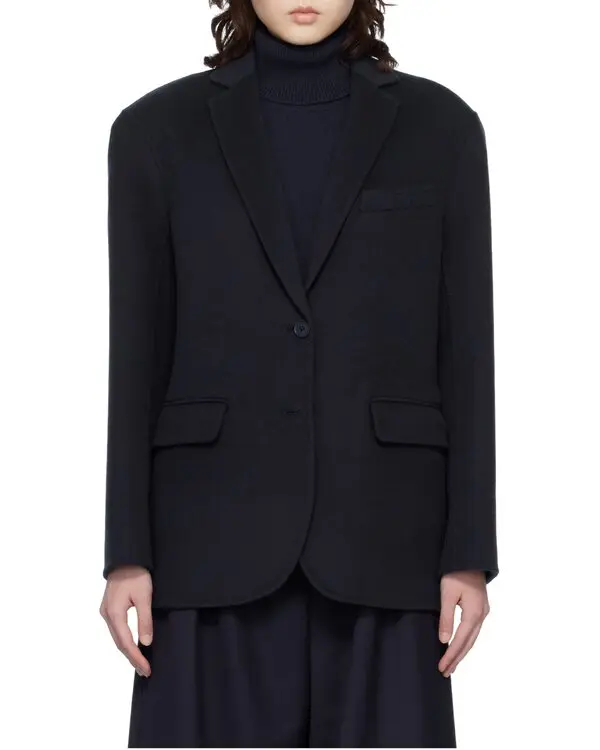 ANINE BING Quinn Single-breasted Blazer - Midnight Blue