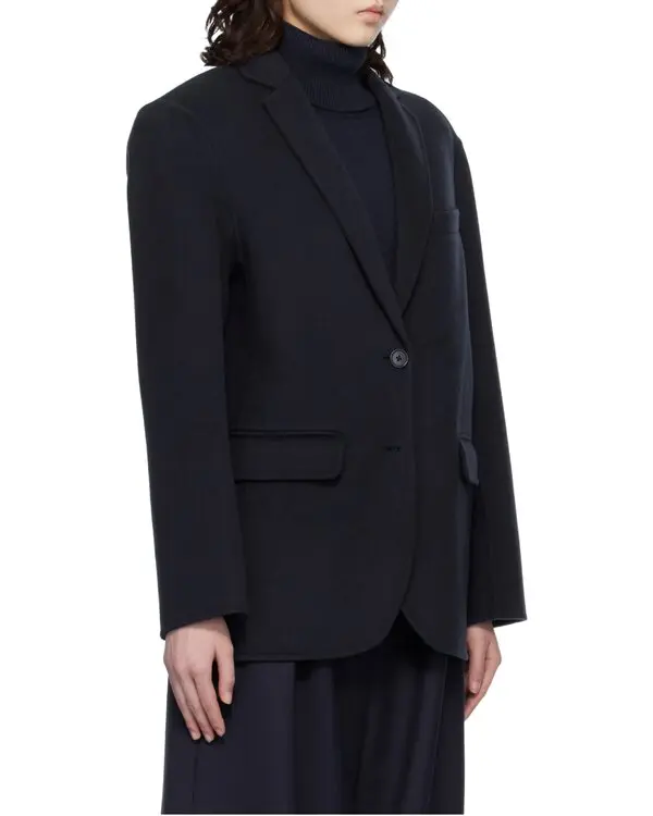 ANINE BING Quinn Single-breasted Blazer - Midnight Blue