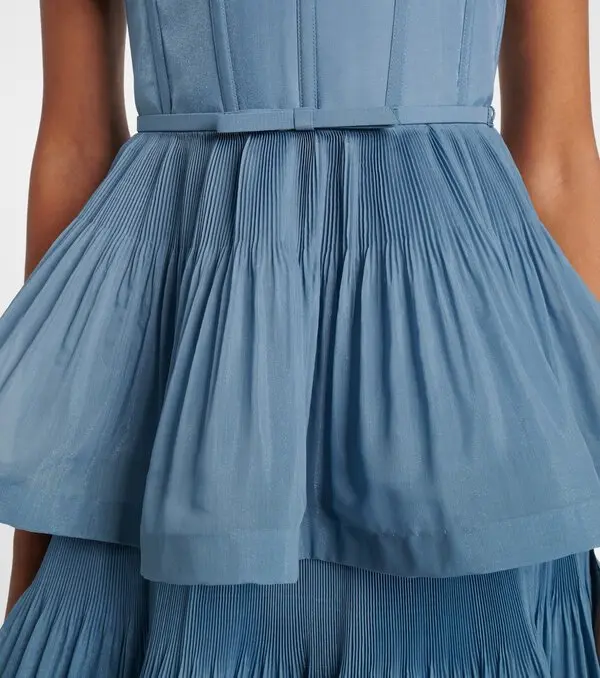 Zimmermann Tiered Bustier Midi Dress