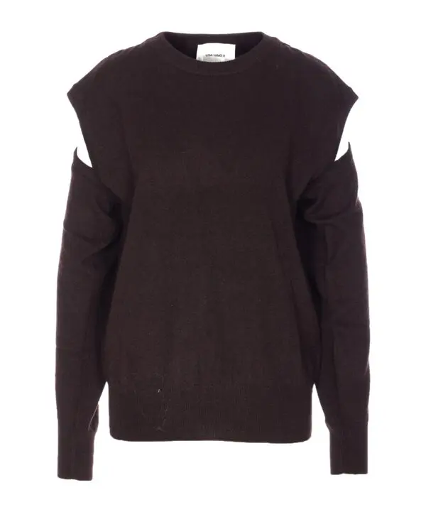 LISA YANG Othelia Cut-out Sweater - Black