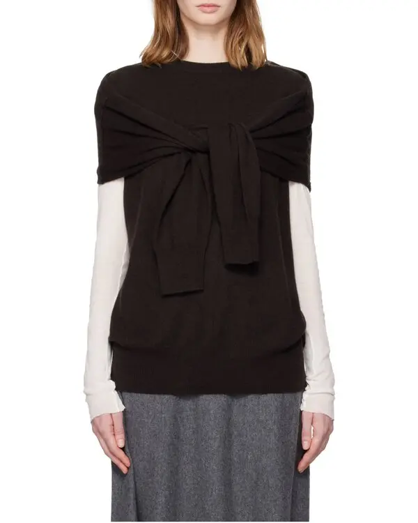 LISA YANG Othelia Cut-out Sweater - Black