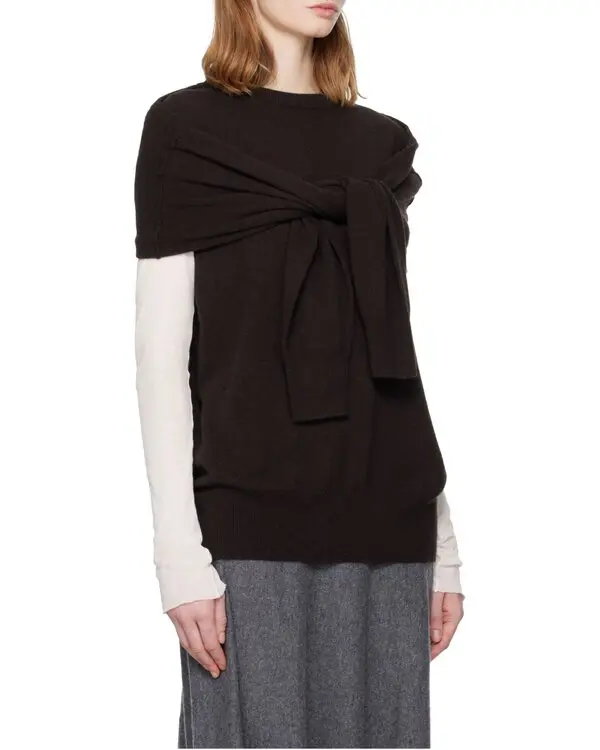 LISA YANG Othelia Cut-out Sweater - Black