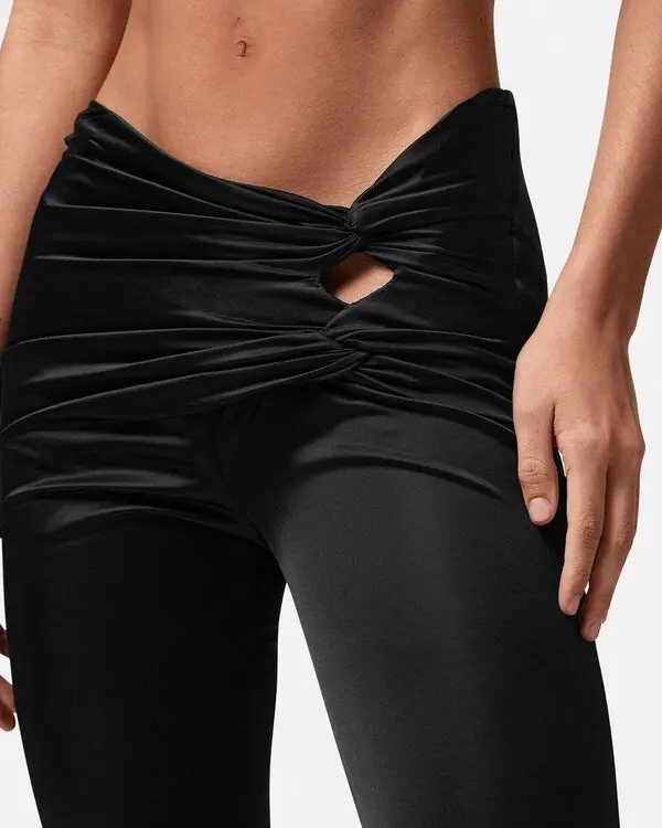Versace Knotted Flared Trousers