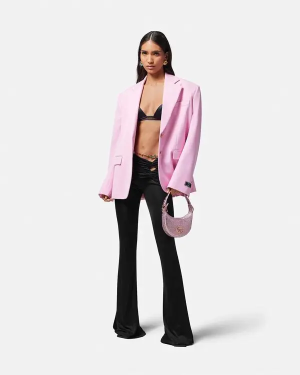 Versace Knotted Flared Trousers