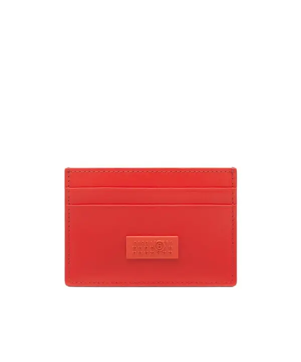 MAISON MARGIELA Numeric Leather Card Holder - Papaya