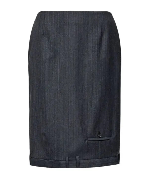 MAISON MARGIELA Pinstriped Midi Skirt