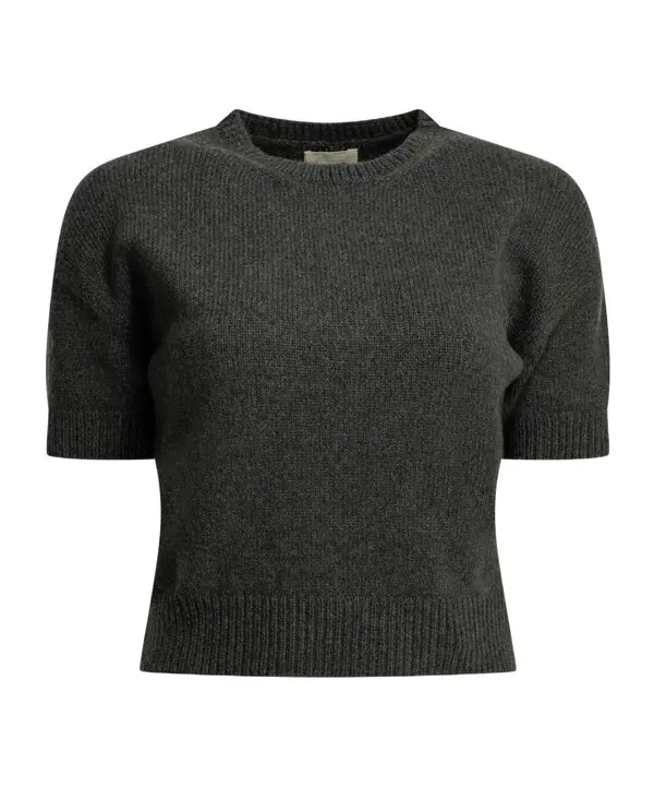 Khaite Golden Short-sleeve Knitted Jumper - No