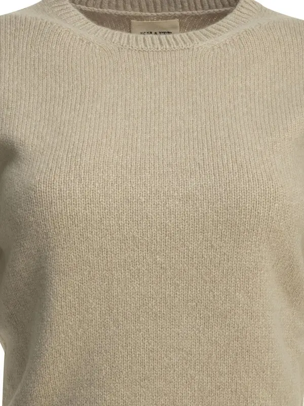 Khaite Golden Short-sleeve Knitted Jumper