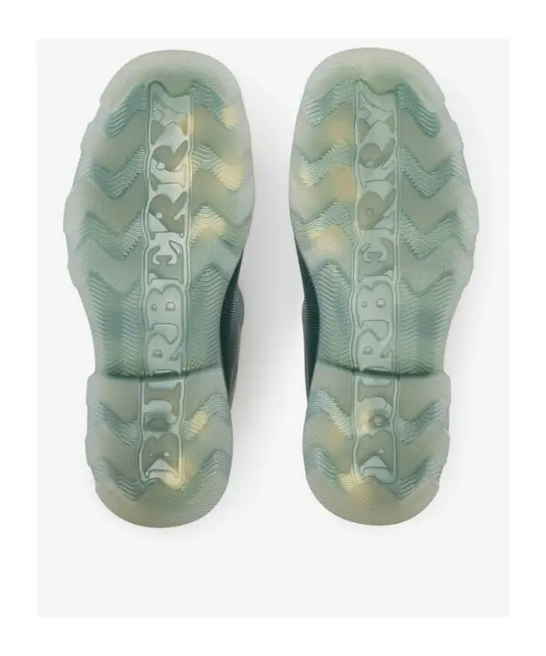 Burberry Checkered Round Toe Ankle Boots