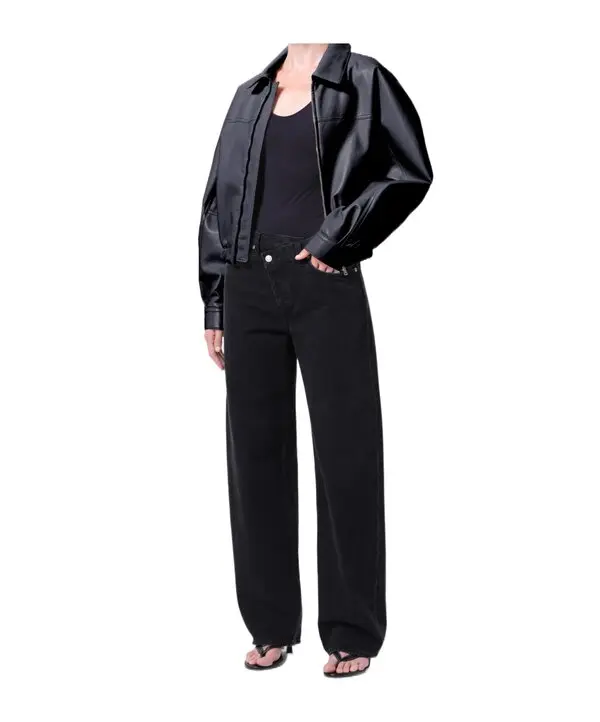 AGOLDE Dixon Cocoon Zip Bomber Jacket