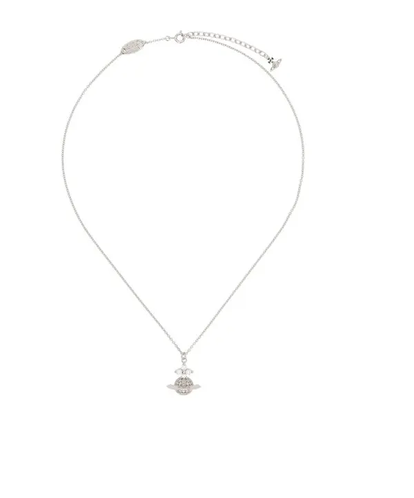 VIVIENNE WESTWOOD Tiziana Long Embellished Necklace - White