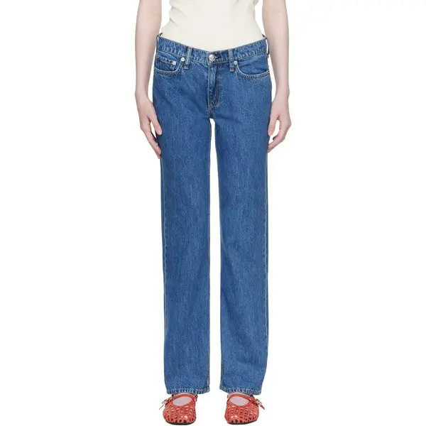 Rag & Bone Harlow Low-rise Straight Jeans