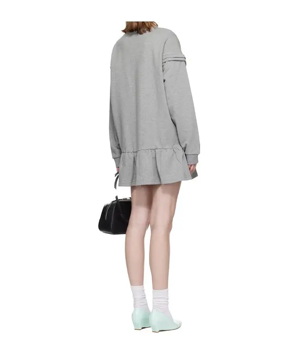 SHUSHU/TONG Long Sleeve Dress With Pleated Details