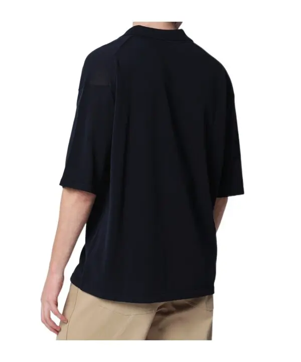 ROBERTO COLLINA Drop-shoulder Polo Shirt