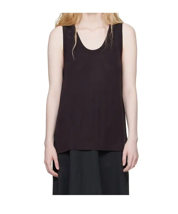 Studio Nicholson Round Neck Vest - Black Grape