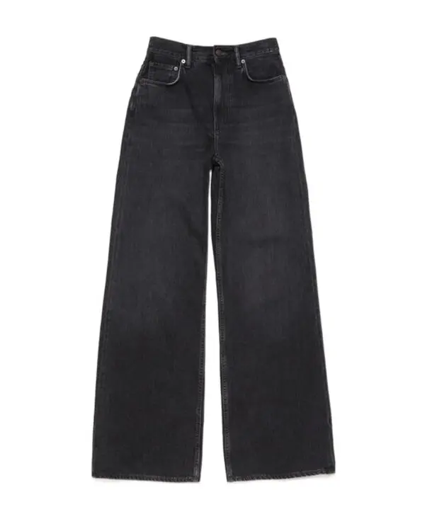 Acne Studios Relaxed Fit Flared Jeans - Black
