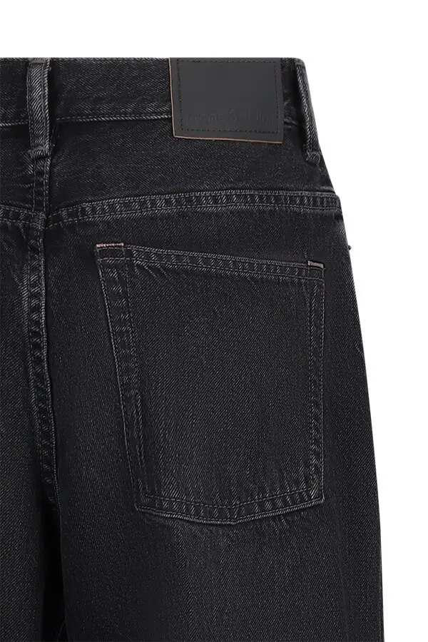 Acne Studios Relaxed Fit Flared Jeans - Black