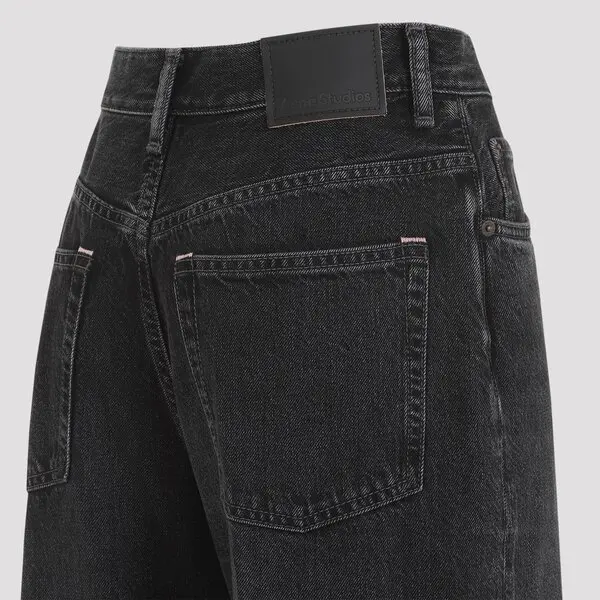 Acne Studios Relaxed Fit Flared Jeans - Black