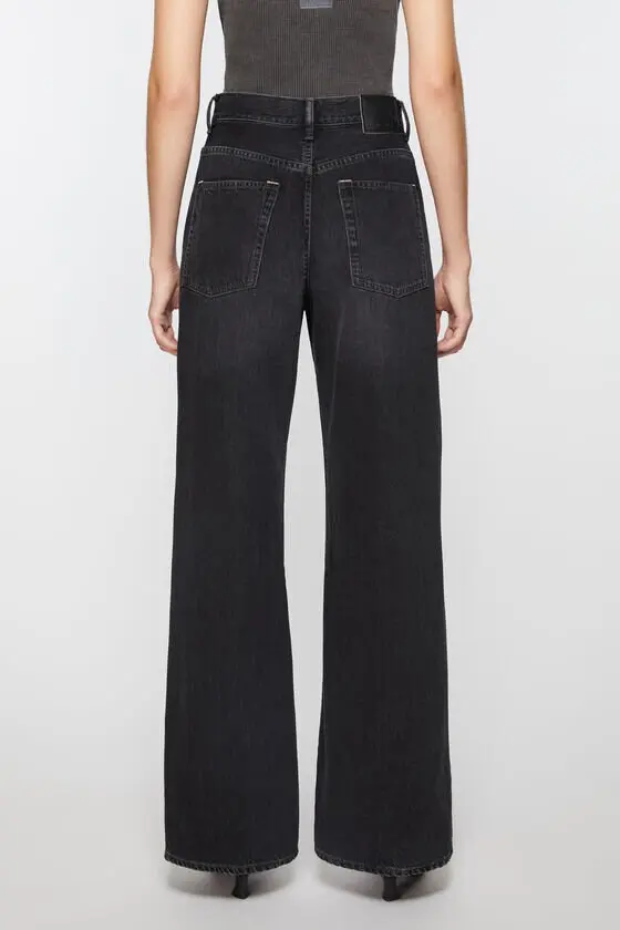 Acne Studios Relaxed Fit Flared Jeans - Black