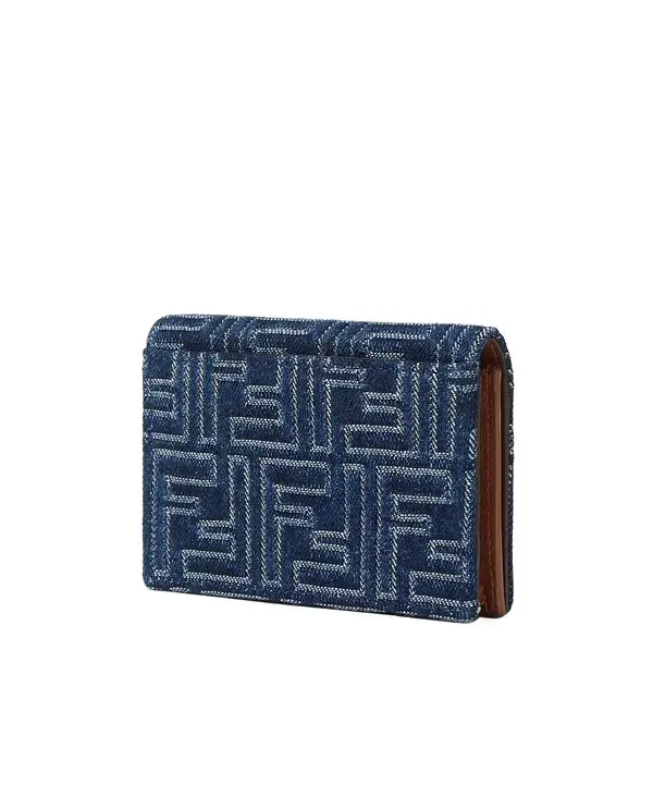 Fendi Logo Detailed Ff Jacqurd Cardholder