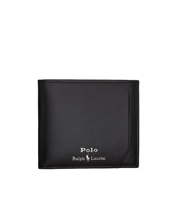 Polo Ralph Lauren Bi-fold Leather Wallet - Black